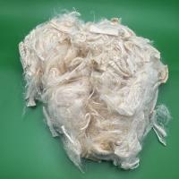 China 1.5D 25mm Soybean Staple Fiber Solid Light Yellow for Spinning Blending Yarn Textile Raw Material Custom Spec Available for sale