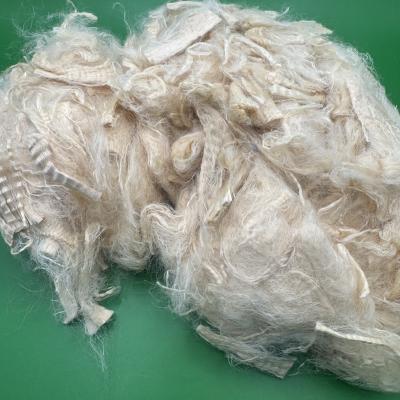 China Solid Light Yellow Soybean Staple Fiber 1.5D*25mm Biodegradable Fiber for Yarn Blending Spinning Customized Specification for sale