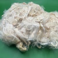 China 1.5D 25mm Soybean Protein Staple Fiber Light Yellow Color for Spinning Blended Yarn Textile Production Custom Size for sale