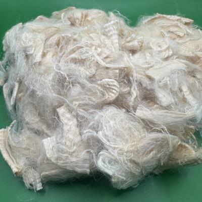 China 1.5D 25mm Light Yellow Soybean Staple Fiber Natural Plant Fiber for Textile Yarn Blending Spinning Custom Spec Support for sale