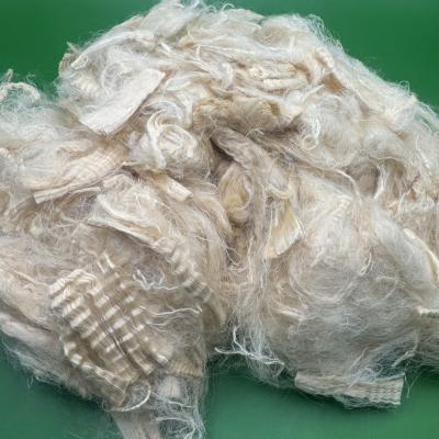 China Light Yellow Soybean Staple Fiber 1.5D 25mm Biobased Staple Fiber for Spinning Blended Yarn Textile Raw Material Custom Spec for sale