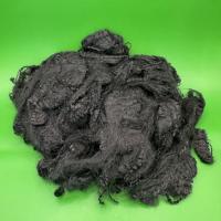 China Flame Retardant Low Melt Fiber 4D*51mm Virgin Black for Bedding for sale