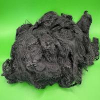 China Waterproof Low Melt Fiber 4D*51mm Virgin Black for Bags and Dresses for sale