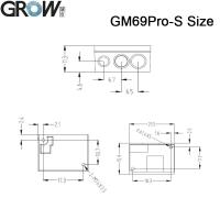 China GROW GM69PRO-S 1280*800CMOS OCR/1D/2D Barcode Scanner Module Support OCR Passport Code for sale