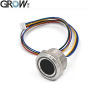China GROW R503-M22 DC3.3V 200 Capacity Round RGB Ring Indicator LED Control Capacitive Fingerprint Module Sensor Scanner for sale