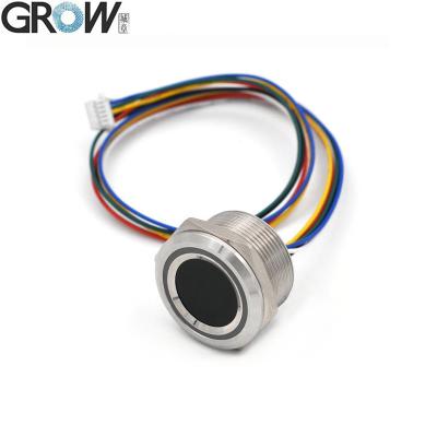 China GROW R503-M22 DC3.3V 200 Capacity Round RGB Ring Indicator LED Control Capacitive Fingerprint Module Sensor Scanner for sale