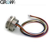 China GROW R503-M22 DC3.3V 200 Capacity Round RGB Ring Indicator LED Control Capacitive Fingerprint Module Sensor Scanner for sale
