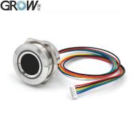 China Grow R503-5V DC5V Round RGB LED UART Interface MX1.25-6pin Waterproof Capacitive Fingerprint Module Sensor for sale