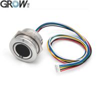 China Grow R503-5V DC5V Round RGB LED UART Interface MX1.25-6pin Waterproof Capacitive Fingerprint Module Sensor for sale