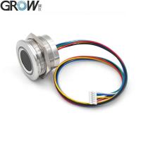 China Grow R503-5V DC5V Round RGB LED UART Interface MX1.25-6pin Waterproof Capacitive Fingerprint Module Sensor for sale