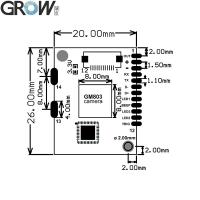 China GROW GM803 Series Small Cheap DC3.3V USB/TTL232 Interface Barcode Scanner Module 1D/2D QR Bar Code Reader PDF417 for Arduino for sale