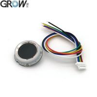 China GROW R502-A RGB LED Control Small Thin Circular DC3.3V SH1.0-6pin Capacitive Fingerprint Module Sensor Scanner for sale