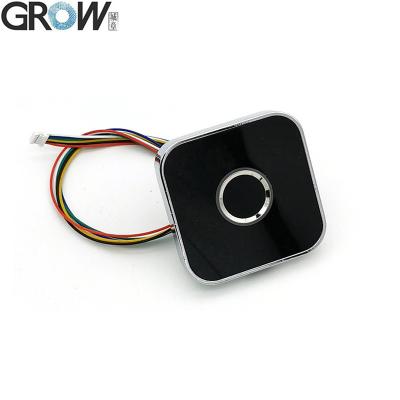 China GROW R502-AW Zinc Alloy Round Ring LED Control DC3.3V Capacitive Fingerprint Module Sensor Scanner for sale