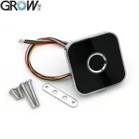 China GROW R502-AW Zinc Alloy Round Ring LED Control DC3.3V Capacitive Fingerprint Module Sensor Scanner for sale