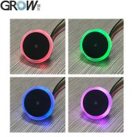 China GROW GM60-S Ring Indicator Light Can Controlled Small Round UART Interface 1D/2D Bar Code QR Code Barcode Reader Module for sale