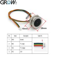 China GROW GM60 Stainless Steel LED Control Ring Indicator Light UART Interface 1D/2D Bar Code QR Code Barcode Reader Module for sale