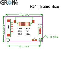 China Grow R311 Big Size Sensor Area Capacitive Fingerprint Sensor Module Scanner for Arduino for sale