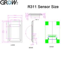China Grow R311 Big Size Sensor Area Capacitive Fingerprint Sensor Module Scanner for Arduino for sale