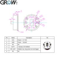 China GROW KR501 High Level Output DC3.3-10V Fingerprint Control Board With Fingerprint Module For Access Control System for sale
