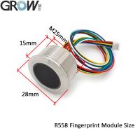 China GROW KS220-L+R558 DC30-75V Fingerprint Control Board 2 Relays Admin/User Funtion Self-Locking/Jog/Ignition Mode for sale