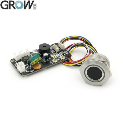 China GROW KS220-L+R503 DC30-75V Fingerprint Control Board 2 Relays Admin/User Funtion Self-locking/Jog/Ignition Mode for sale