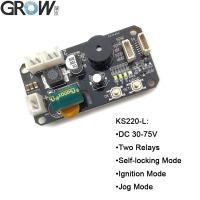 China GROW KS220-L+R503 DC30-75V Fingerprint Control Board 2 Relays Admin/User Funtion Self-locking/Jog/Ignition Mode for sale