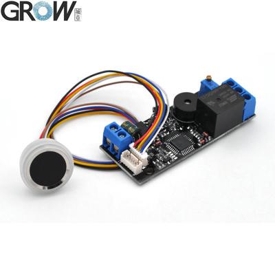 China GROW K202+R502-F Admin/User DC12V K202 Fingerprint Door Access Control Board+R502-F Waterproof Small Ring LED Fingerprint Module for sale