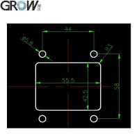 China GROW GM72-P Black Plastic Protection Panel Enclosure Shell Fixed Front Panel of 1D 2D GM72 Barcode Scanner Reader for sale