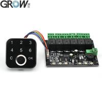 China GROW K219-B+G16 DC12V Admin/User Password Fingerprint Control Board With 6 Relays For Door Access Control System for sale