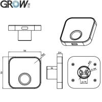 China GROW K226+G16 DC10-30V Admin/User Fingerprint Password Access Control Board 4 Relay Output Mode For Door Access Control System for sale