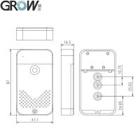 China GROW K236-A+R503 DC6V 4*AAA Fingerprint Control Board with Battery Case for sale