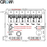 China GROW K219-A+R502-AW Fingerprint Infrared Remote Control Board For Door Access Control Programmable Time Relay Output for sale