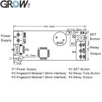 China GROW K202+R503 DC12V Low Power Consumption Ring Indicator Light Capacitive Fingerprint Access Control Board for sale