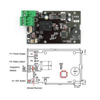 China GROW KL216 Biometric Fingerprint Recognition Access Control System With Jog Mode/Ignition Mode/Self-locking Mode for sale