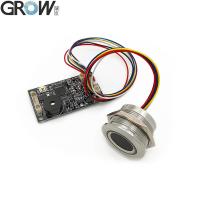 China GROW KS200+R503 4*AA Battery or DC3.7V-6.5V Ring Indicator Light Door Access Control Capacitive Fingerprint Access Control Board for sale