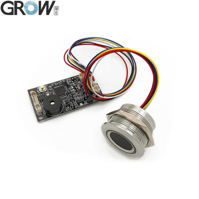China GROW KS200+R503 4*AA Battery or DC3.7V-6.5V Ring Indicator Light Door Access Control Capacitive Fingerprint Access Control Board for sale