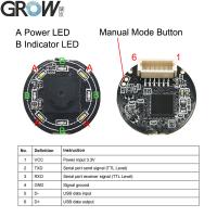 China GROW GM861XS Small 1D/2D Bar Code QR Code Barcode Reader Module UART/USB Interface White Green LED for sale