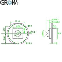 China GROW GM861XS Small 1D/2D Bar Code QR Code Barcode Reader Module UART/USB Interface White Green LED for sale