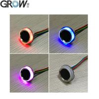 China GROW R502-A RGB LED Control Small Thin Circular DC3.3V SH1.0-6pin Capacitive Fingerprint Module Sensor Scanner for sale