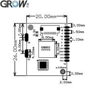 China GROW GM803 Series Small Cheap DC3.3V USB/TTL232 Interface Barcode Scanner Module 1D/2D QR Bar Code Reader PDF417 for Arduino for sale