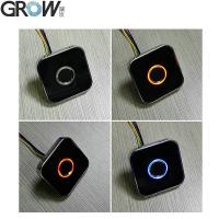 China GROW R502-AW Zinc Alloy Round Ring LED Control DC3.3V Capacitive Fingerprint Module Sensor Scanner for sale