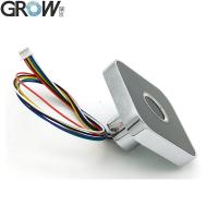 China GROW R502-AW Zinc Alloy Round Ring LED Control DC3.3V Capacitive Fingerprint Module Sensor Scanner for sale