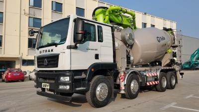 China Teila 28M Concrete Pump Mixer Truck HMG5432JBC-28 Truck Mixer Concrete Pumps for sale