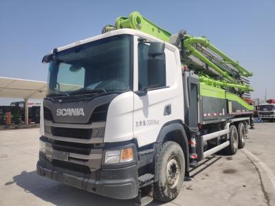 China Zoomlion Used 52m Truck Mounted Concrete Pump Truck With SCANIA Chassis 2020 for sale