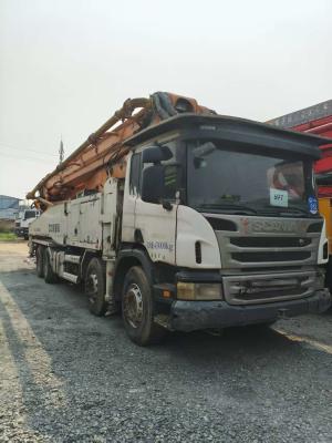 China 2013 Zoomlion Second Hand Concrete Pump 56 Meter With Scania for sale