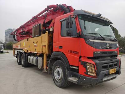 China 2020 Sany Original 49meter red used concrete pump with Volvo Chassis for sale