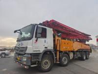 China Sany 49Meters 49M Concrete Pump Truck Mercedes Benz Chassis Used Pump Trucks 2016 for sale