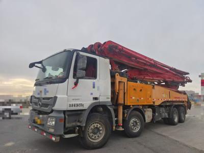 China Sany 49Meters 49M Concrete Pump Truck Mercedes Benz Chassis Used Pump Trucks 2016 for sale