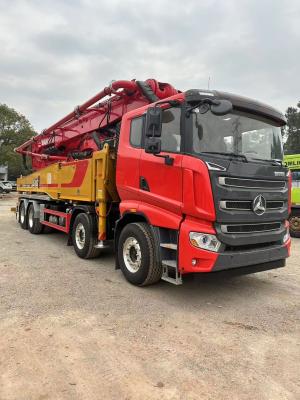 China Original SANY Concrete Pump Truck 49m cement boom truck 4 Axles for sale