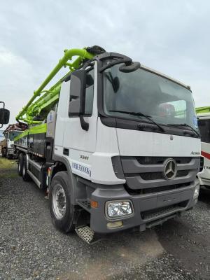 China ZOOMLION 49 Meters Used Concrete Pump Truck 2015 Benz Chassis Boom Pump for sale